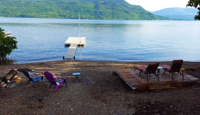 Celista Beach - Shuswap Lake Cabin rentals
